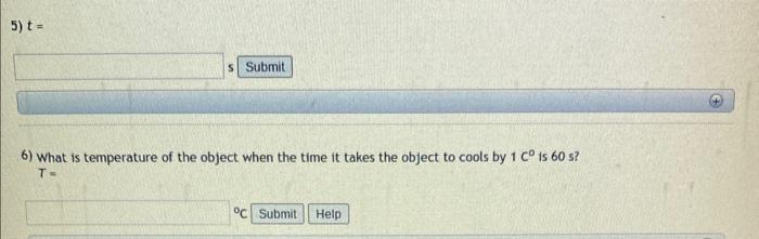 Solved An object initially at a temperature of 80∘C cools by | Chegg.com