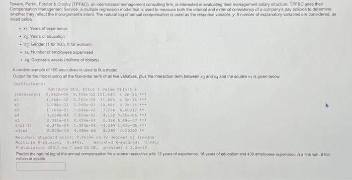 Solved 4)Towers, Perrin, Forster & Crosby (TPF&C), an | Chegg.com