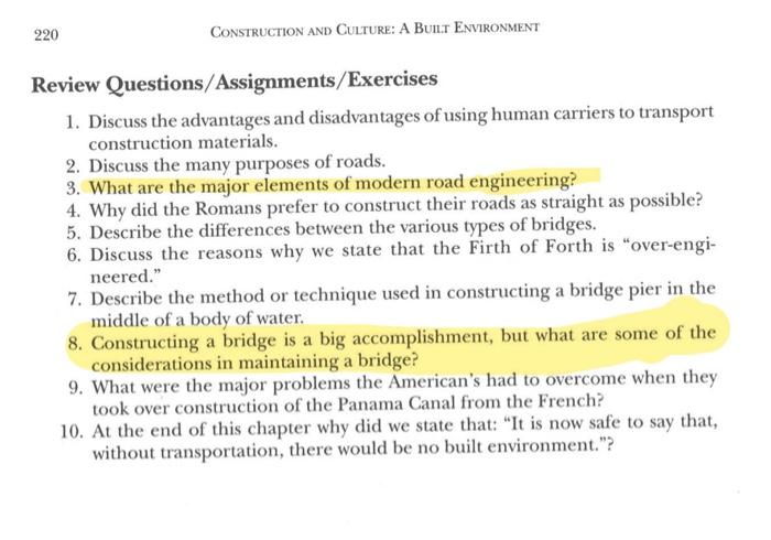 Review Questions/Assignments/Exercises 1. Discuss the | Chegg.com