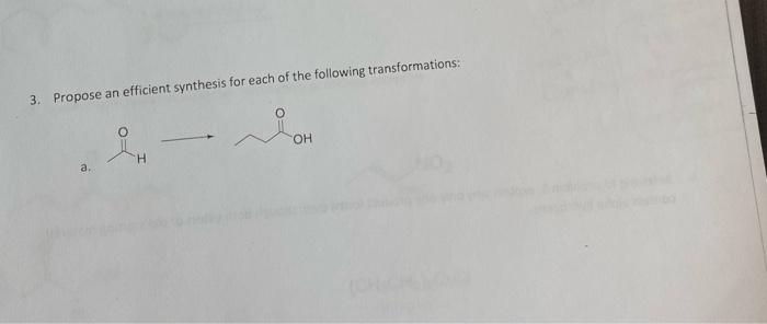 Solved 3. Propose an efficient synthesis for each of the | Chegg.com