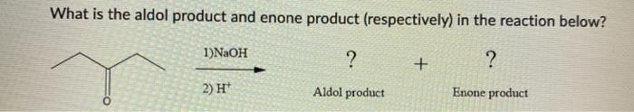 Solved What is the aldol product and enone product | Chegg.com