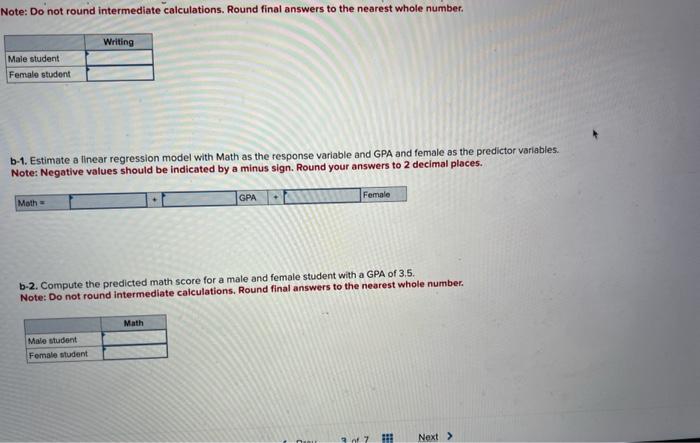 Note: Do not round intermediate calculations. Round | Chegg.com