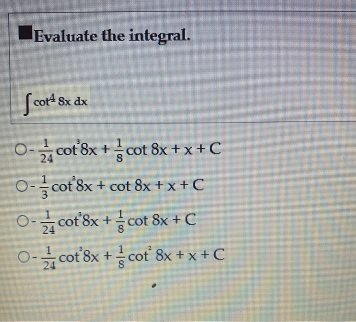 Solved Evaluate the integral. S sin 7x cos 2x dx o io sin 5x | Chegg.com