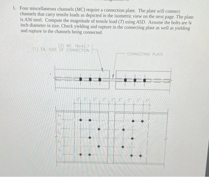 1. Four miscellaneous channels (MC) require a | Chegg.com