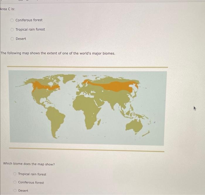 Solved 8. Comparing and contrasting the biomes A biome is an | Chegg.com