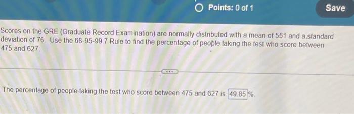 Solved Scores on a standardized intelligence test are | Chegg.com