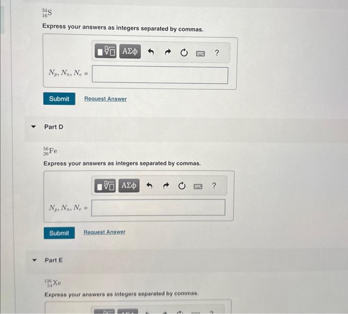 Solved Express your answers as integers separated by commas. | Chegg.com