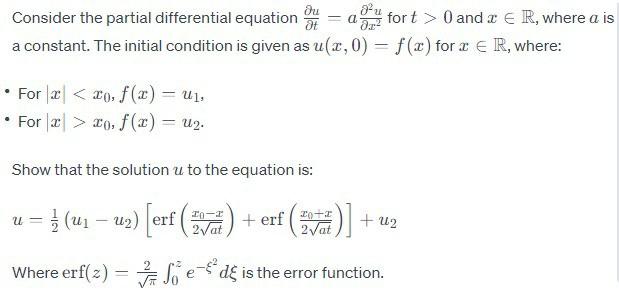 Solved Consider the partial differential equation | Chegg.com