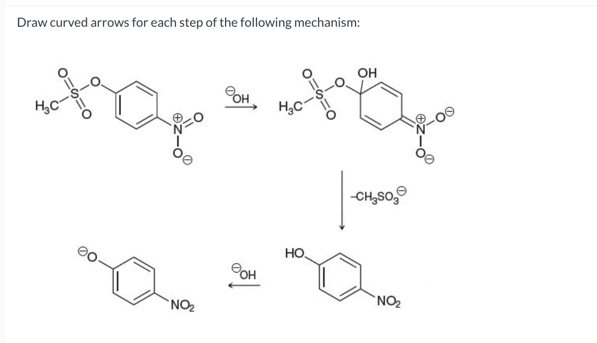 Solved Draw curved arrows for each step of the following | Chegg.com