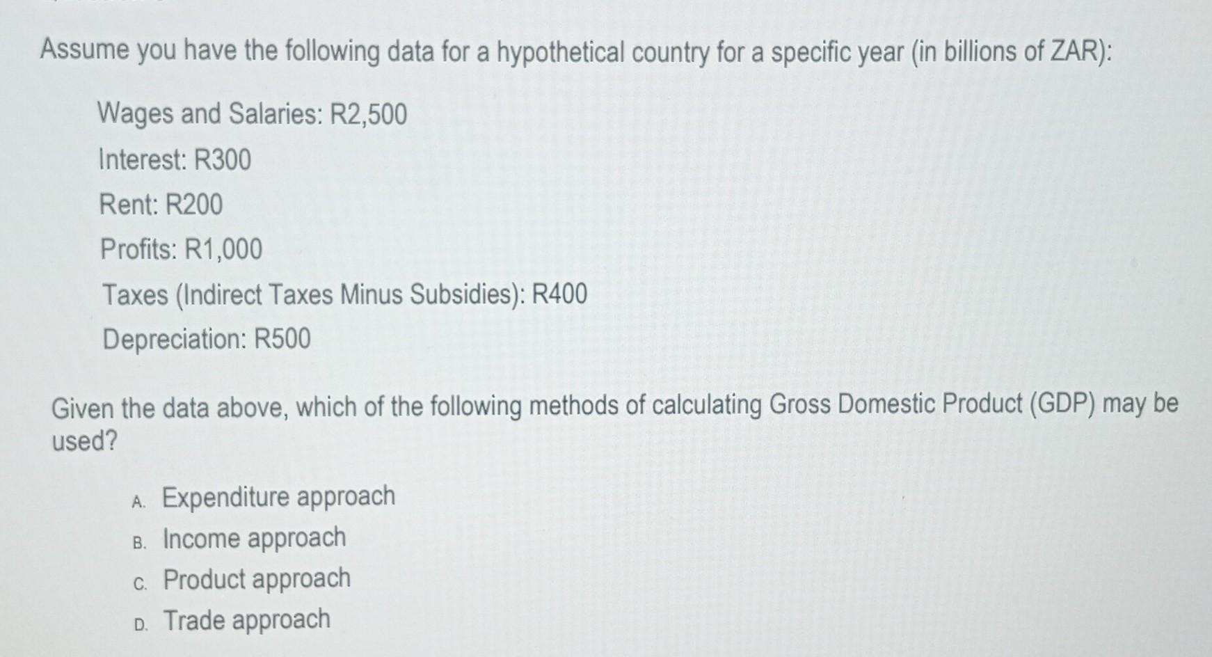 Solved Assume you have the following data for a hypothetical | Chegg.com Solved Assume you have the following data for a hypothetical | Chegg.com