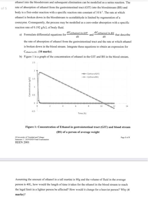 Solved Question Onc. (14 marks) Pharmacokineties concerns | Chegg.com