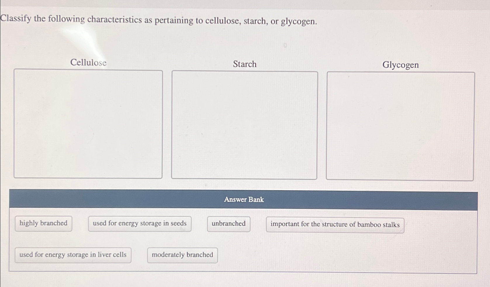 Solved Classify the following characteristics as pertaining | Chegg.com