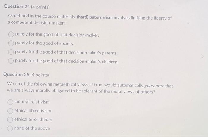 As defined in the course materials, (hard) | Chegg.com