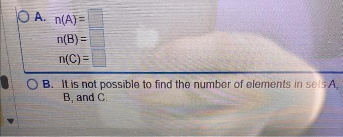 Solved Find, if possible, the number of elements in sets | Chegg.com