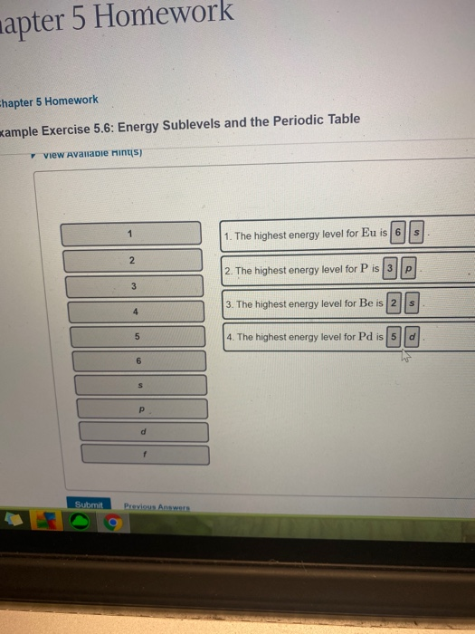 Solved apter 5 Homework Chapter 5 Homework xample Exercise | Chegg.com