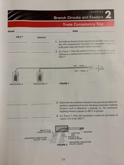 CHAPTER 2 Branch Circuits and Feeders Trade | Chegg.com