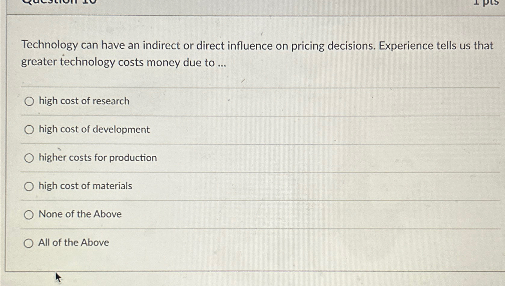 Solved Technology can have an indirect or direct influence | Chegg.com