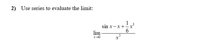 Solved Use series to evaluate the | Chegg.com
