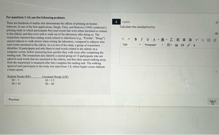 Solved For questions 1-14, use the following problem: There | Chegg.com