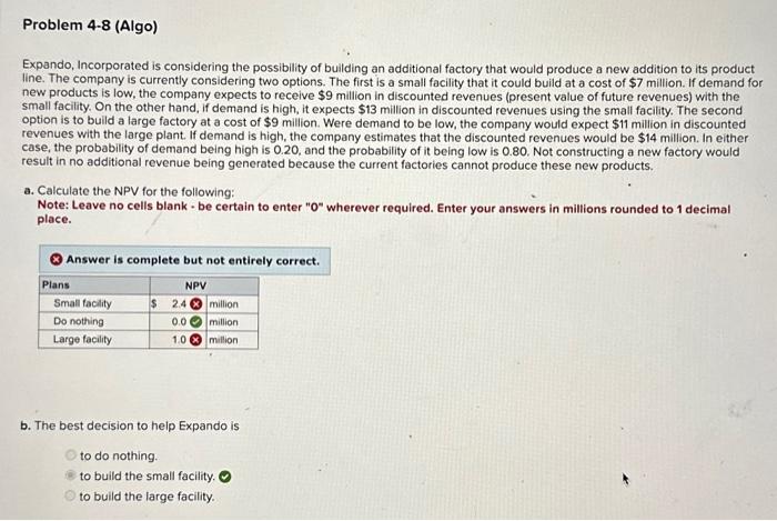 Expando, Incorporated is considering the possibility | Chegg.com