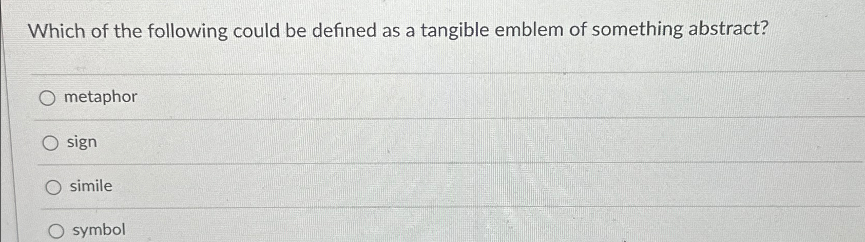 Solved Which of the following could be defined as a tangible | Chegg.com