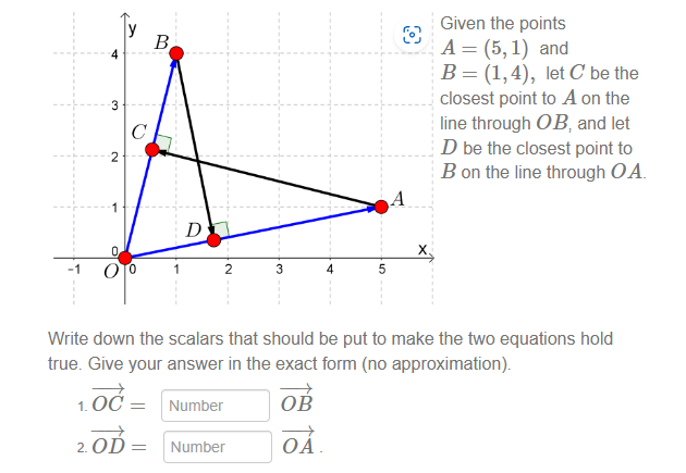 Solved Write down the scalars that should be put to make the | Chegg.com