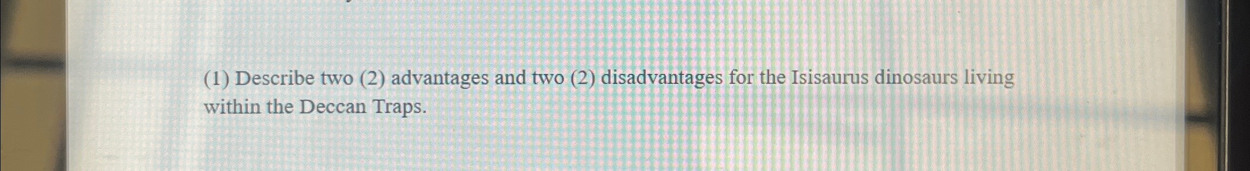 Solved (1) ﻿Describe two (2) ﻿advantages and two (2) | Chegg.com