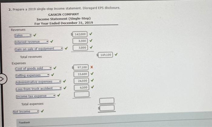 Solved Cost of Goods Sold, Income Statement, and Statement | Chegg.com