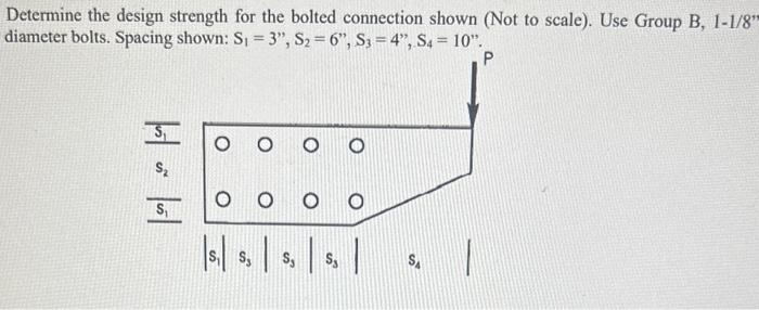 [Solved]: Determine the design strength for the bolted conn