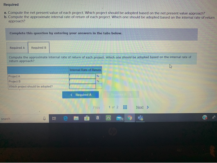 Check Problem 16-19A (Algo) Using net present value | Chegg.com