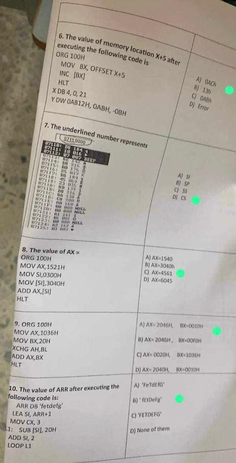 Solved 1. Which of the following code exchange the values of | Chegg.com