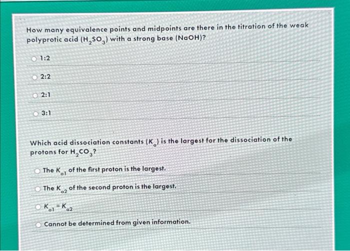 Solved How many equivalence points and midpoints are there | Chegg.com
