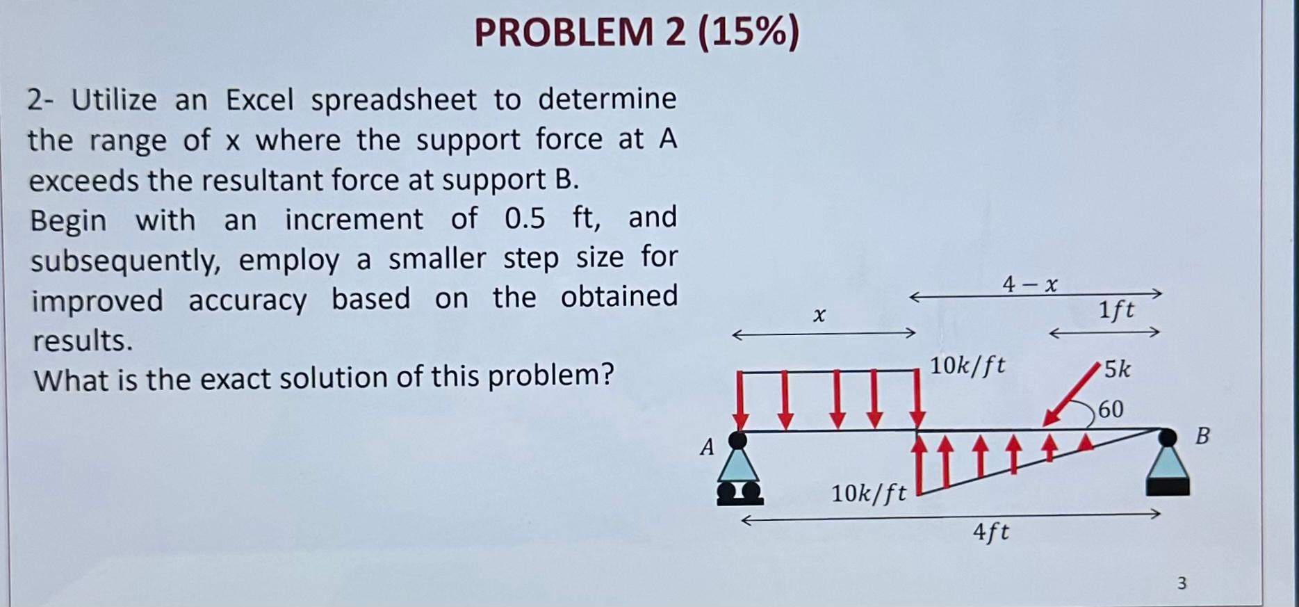 Solved Utilize an Excel spreadsheet to determine the range | Chegg.com