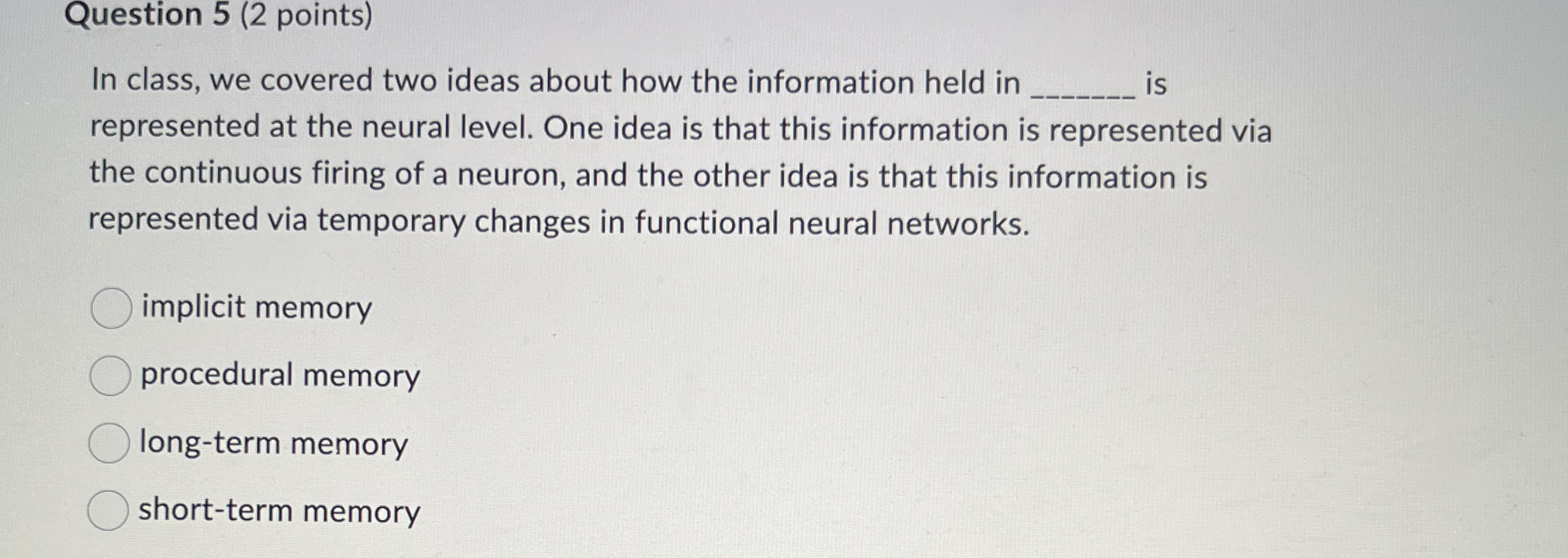 Solved In class, we covered two ideas about how the | Chegg.com