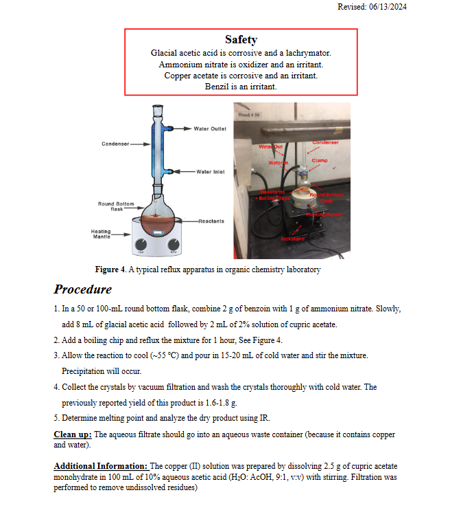 Solved based on this lab procedure on the oxidation of | Chegg.com