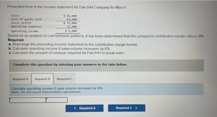 Solved Problem 12-24 (Algo) Prepare a contribution margin | Chegg.com