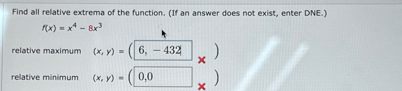 Solved Find all relative extrema of the function. (If an | Chegg.com