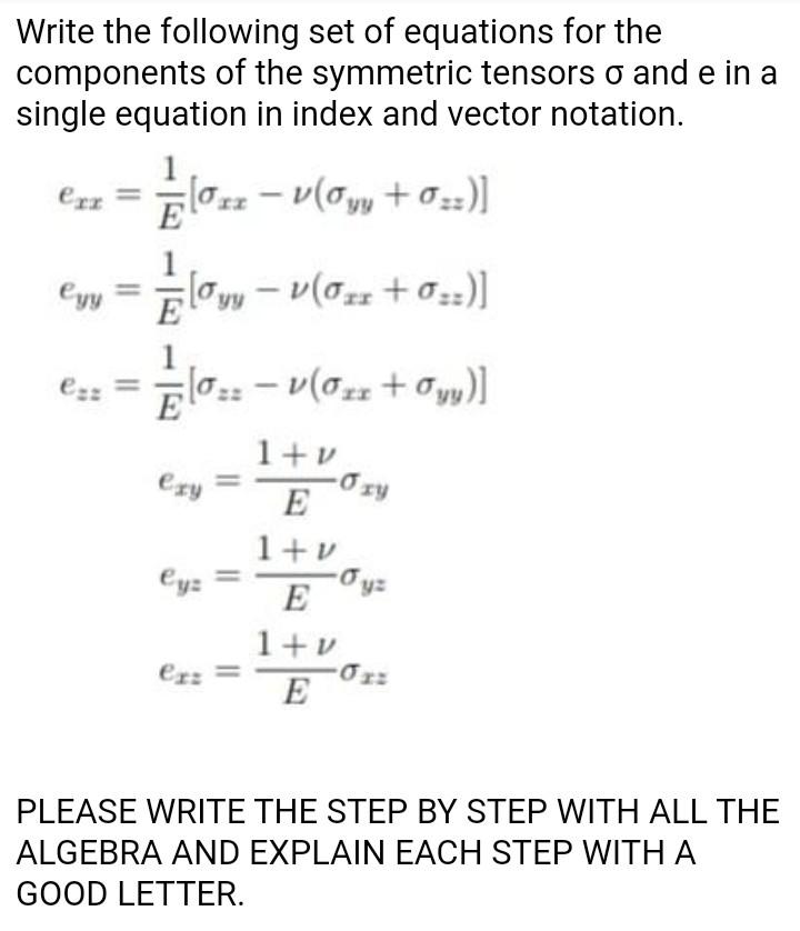 Solved Write the following set of equations for the | Chegg.com