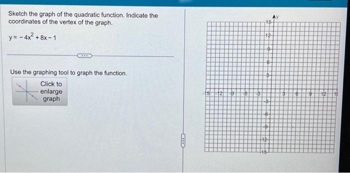 Solved Sketch the graph of the quadratic function. Indicate | Chegg.com