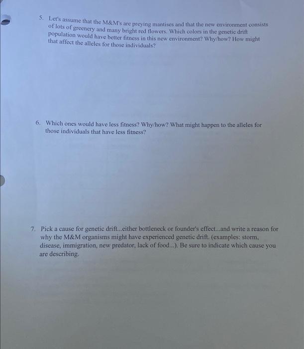 Solved Genetic Drift Activity B130-LE2 Examine the | Chegg.com