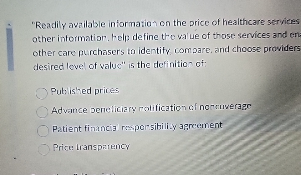 Solved "Readily available information on the price of | Chegg.com