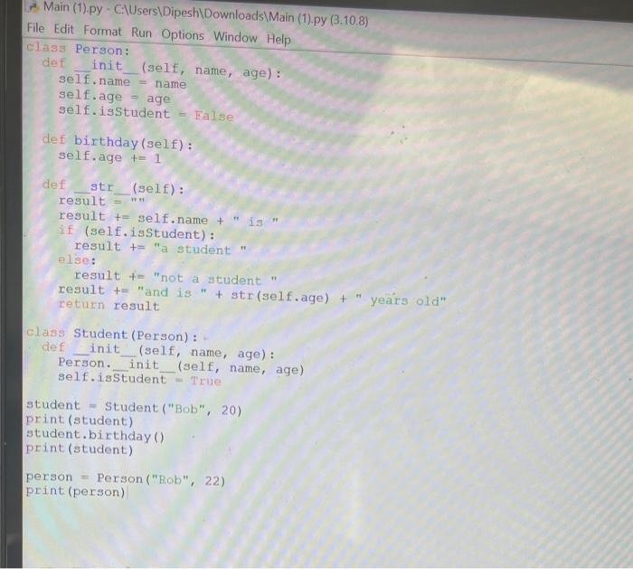 Solved File Edit Format Run Options Window Help Class 