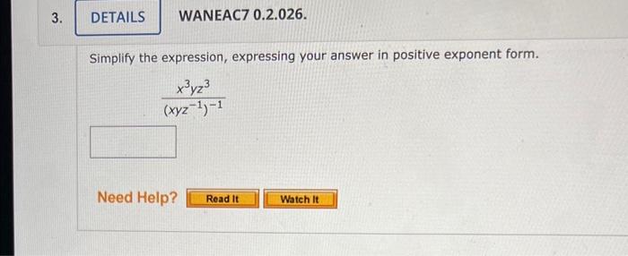 Solved Simplify the expression, expressing your answer in | Chegg.com