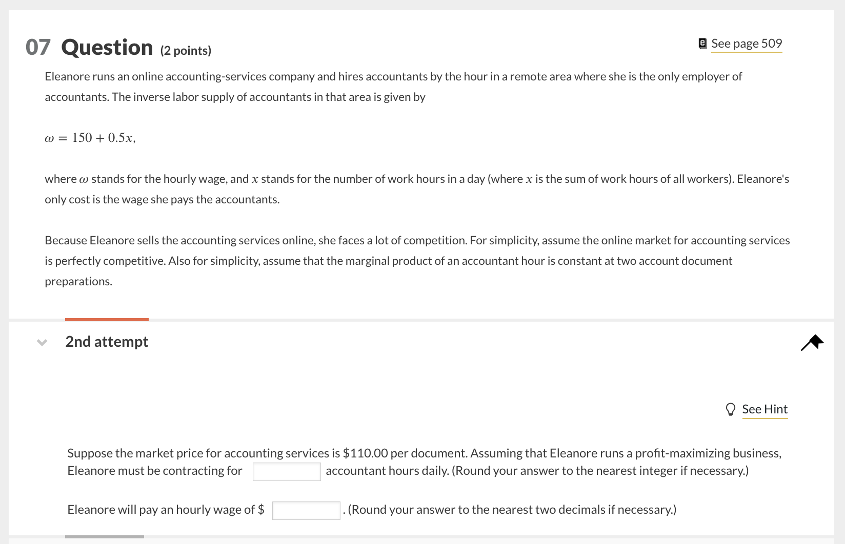Solved 07 ﻿Question (2 ﻿points)Eleanore runs an online | Chegg.com