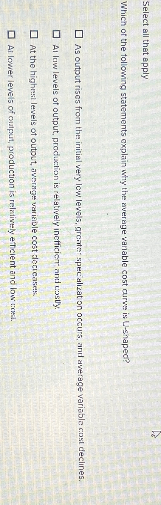 Solved Select all that applyWhich of the following | Chegg.com
