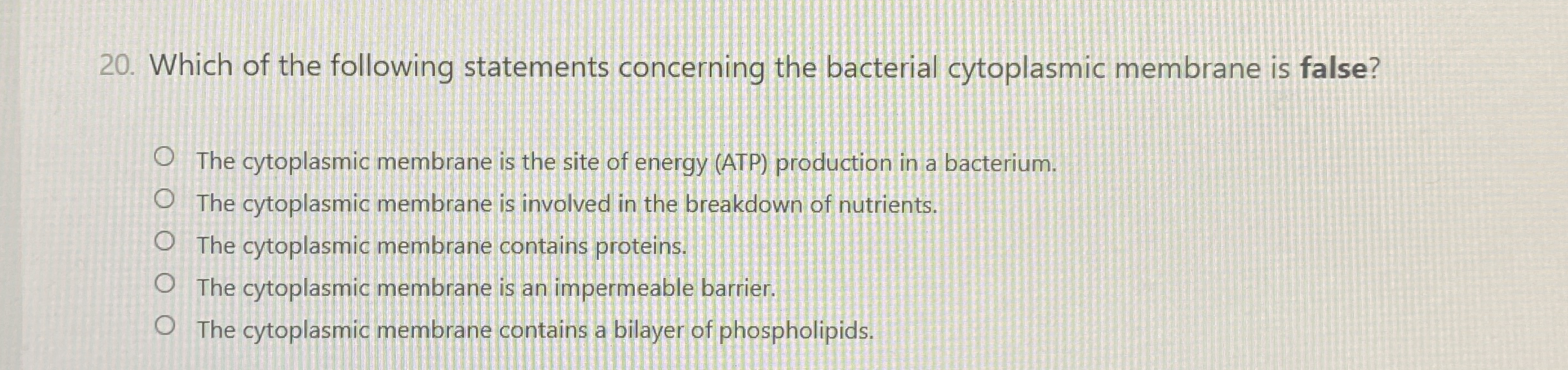 Solved Which of the following statements concerning the | Chegg.com
