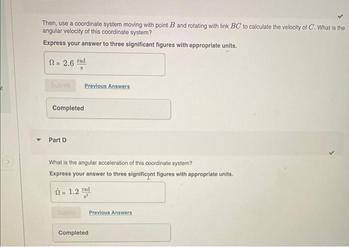 Solved Learning Goal:to use the equations relating velocity | Chegg.com