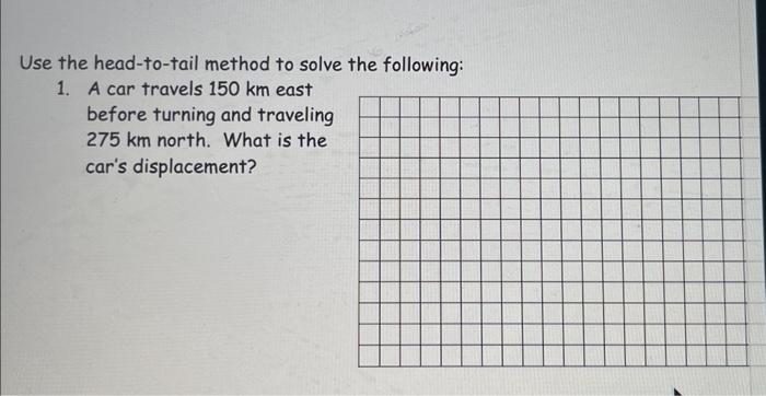 Solved Use the head-to-tail method to solve the following: | Chegg.com