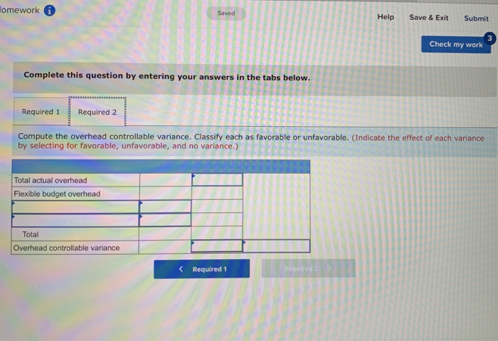 Solved Homework Help Save & Exit Submit Check my work | Chegg.com