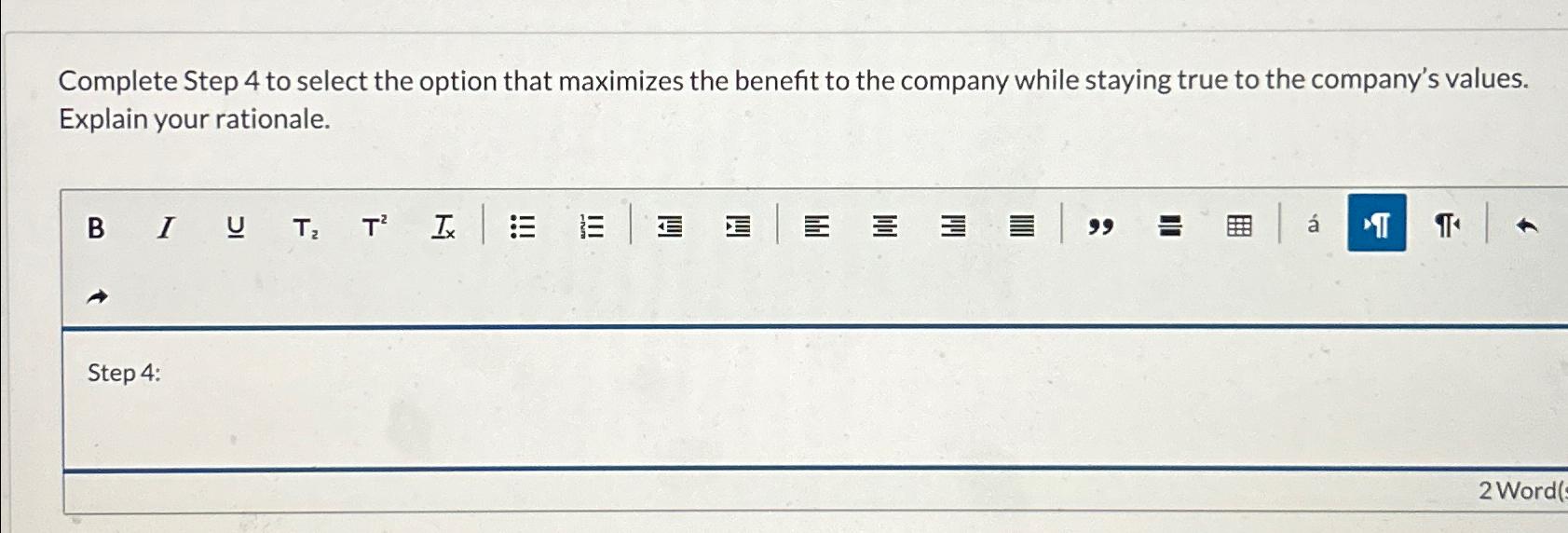 Solved Complete Step 4 ﻿to select the option that maximizes | Chegg.com